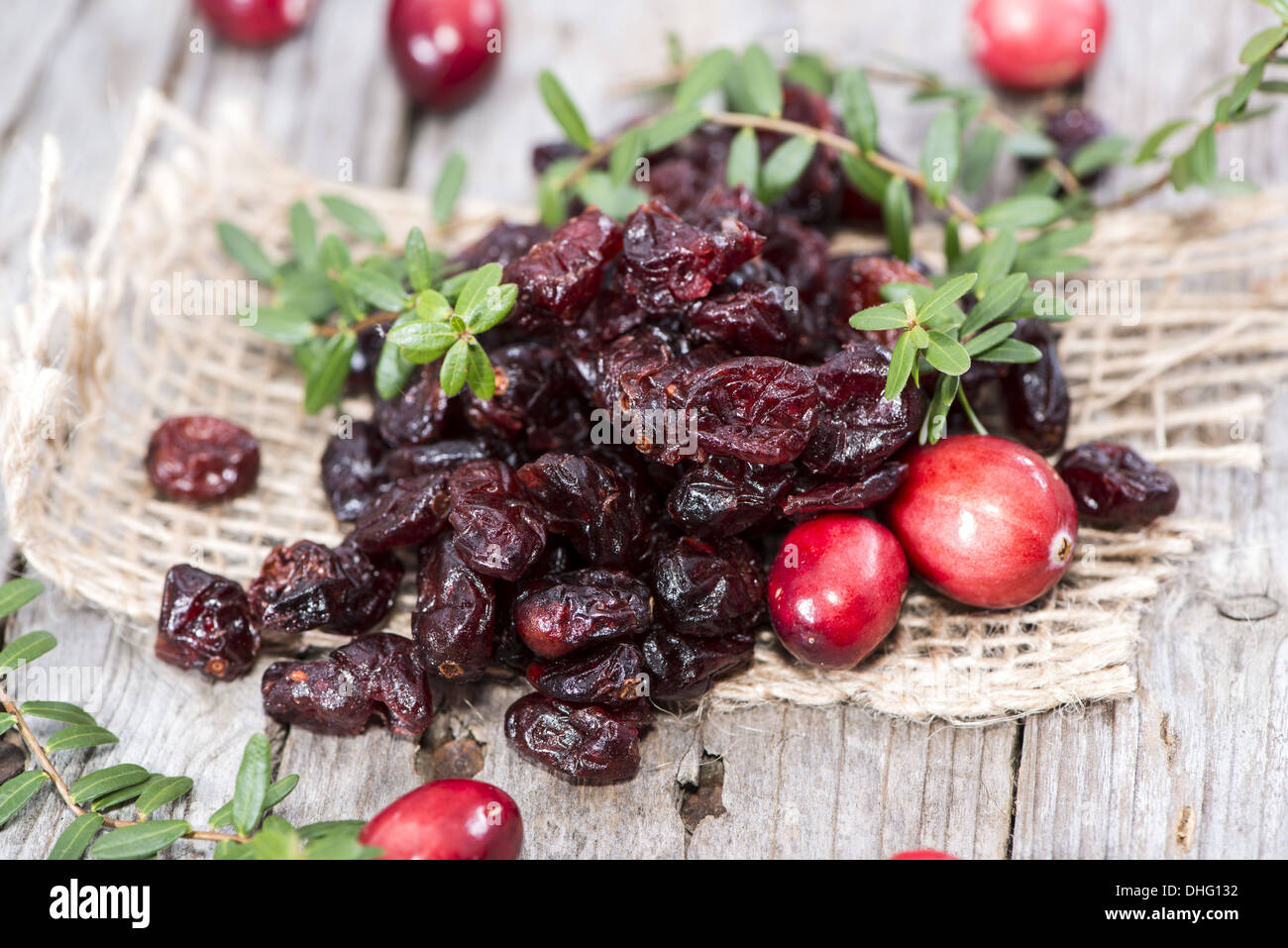 Portion of sun dried Cranberries Stock Photo - Alamy