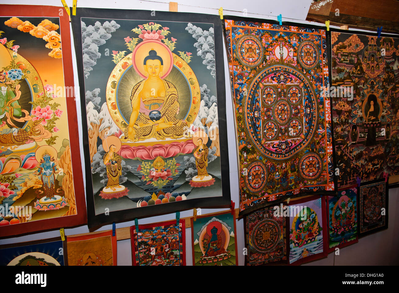 Atsara,Clown Masks,Wall paintings,Wheel of Life,highly stylised and ...