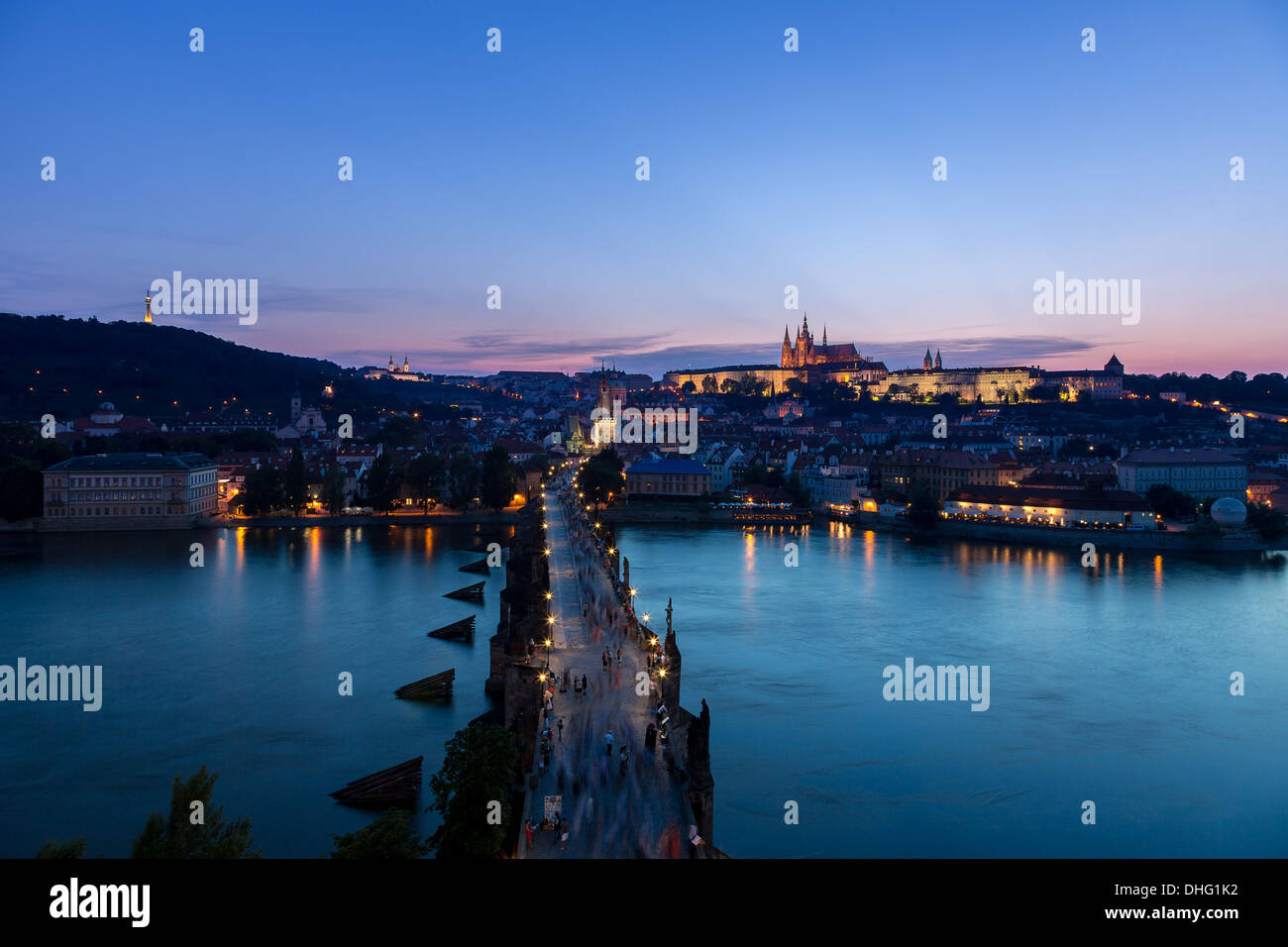 Prague castle sunset hi-res stock photography and images - Alamy