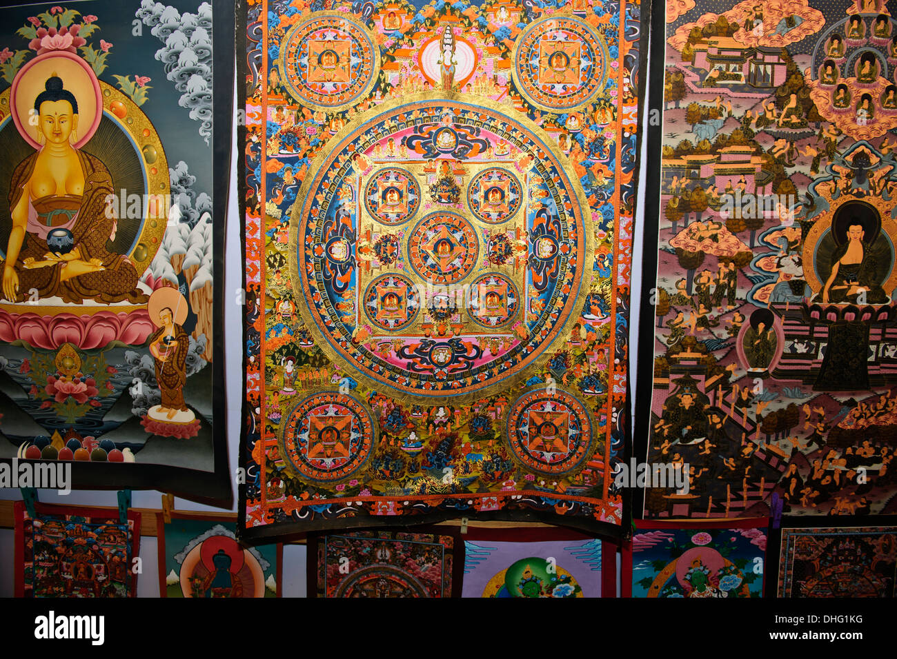 Atsara,Clown Masks,Wall paintings,Wheel of Life,highly stylised and ...