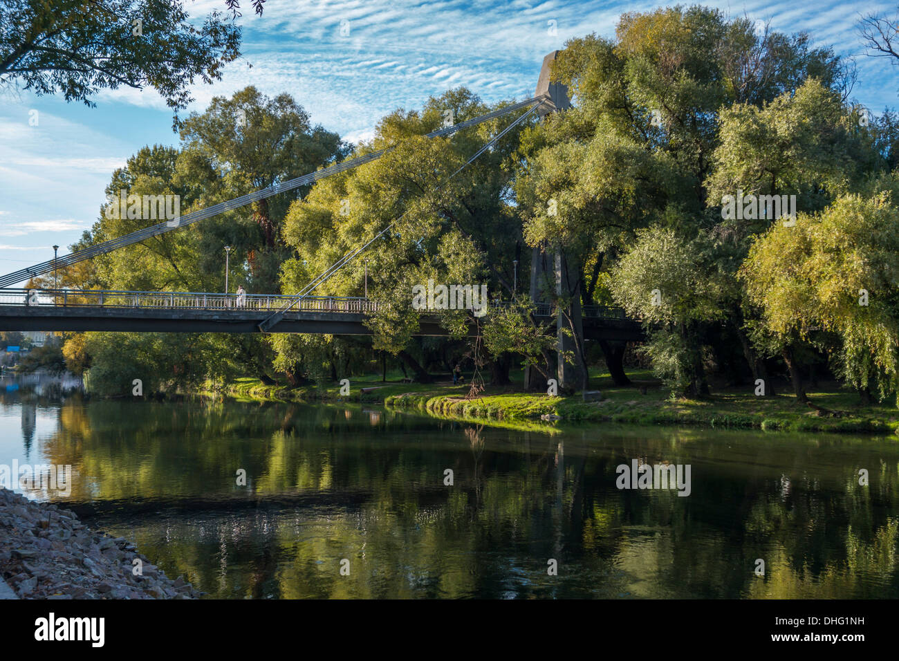 Bridge and Trees Stock Photo - Alamy