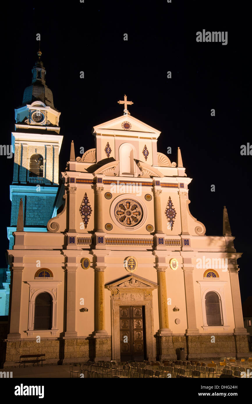 Basilica of Mary Help of Christians - Brezje Stock Photo - Alamy