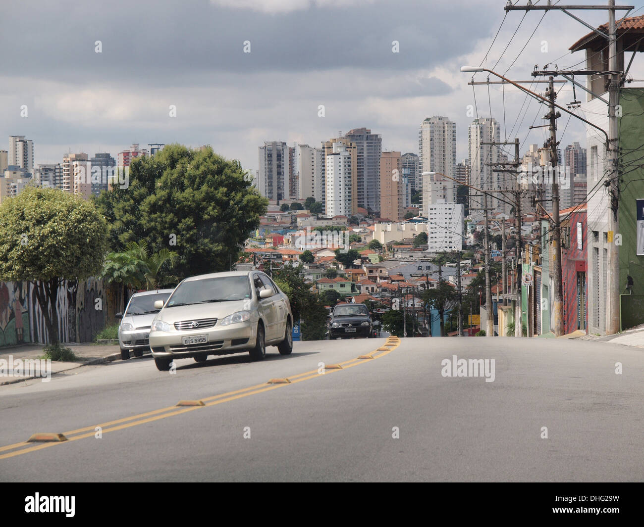 Suburban streets in the city of Sao Paulo Stock Photo - Alamy