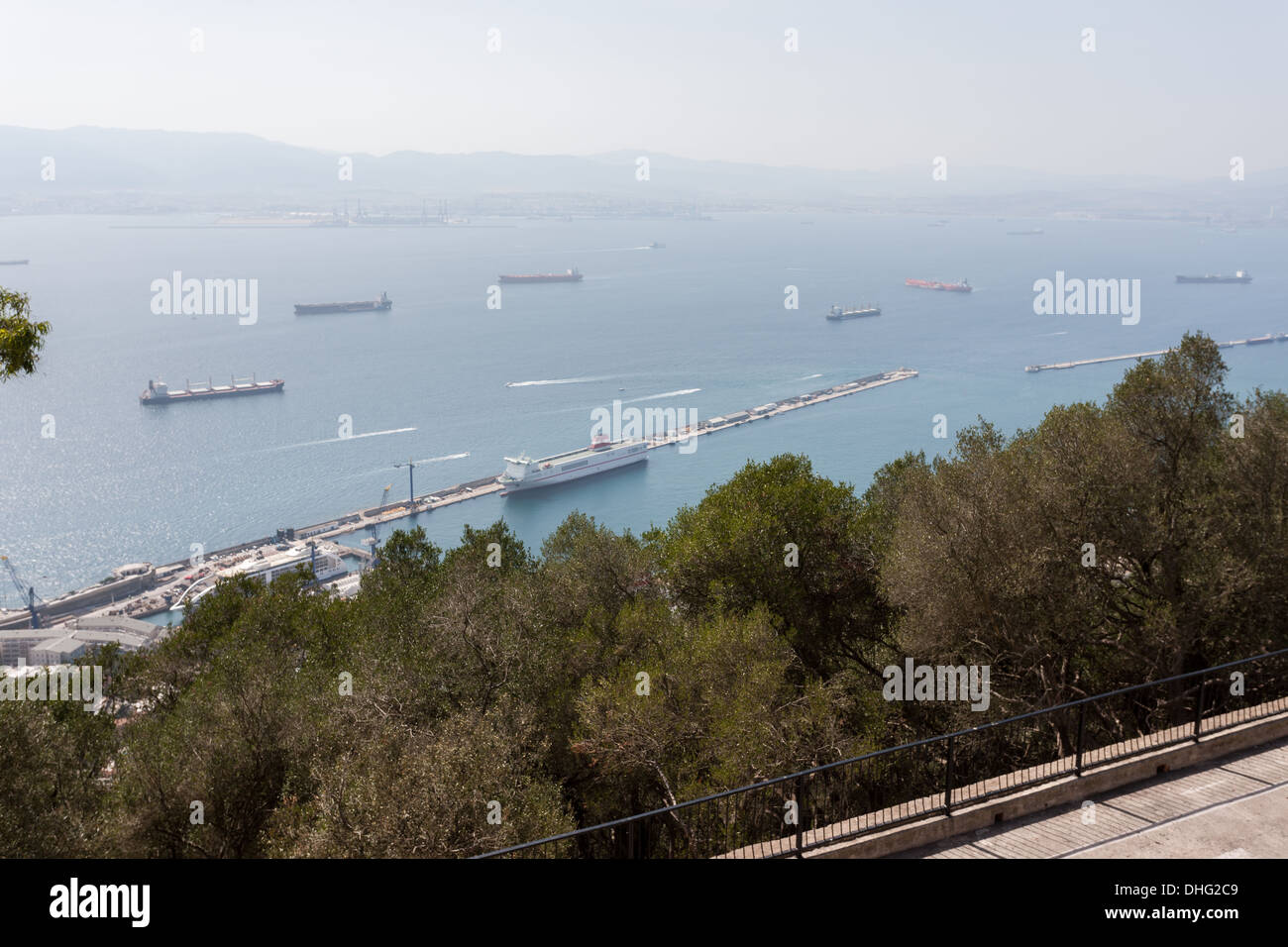 View from the rock of Gibraltar Stock Photo - Alamy