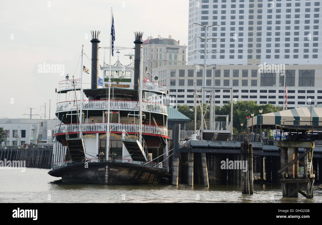 Steamboat at dock in New Orleans, LA Stock Photo - Alamy