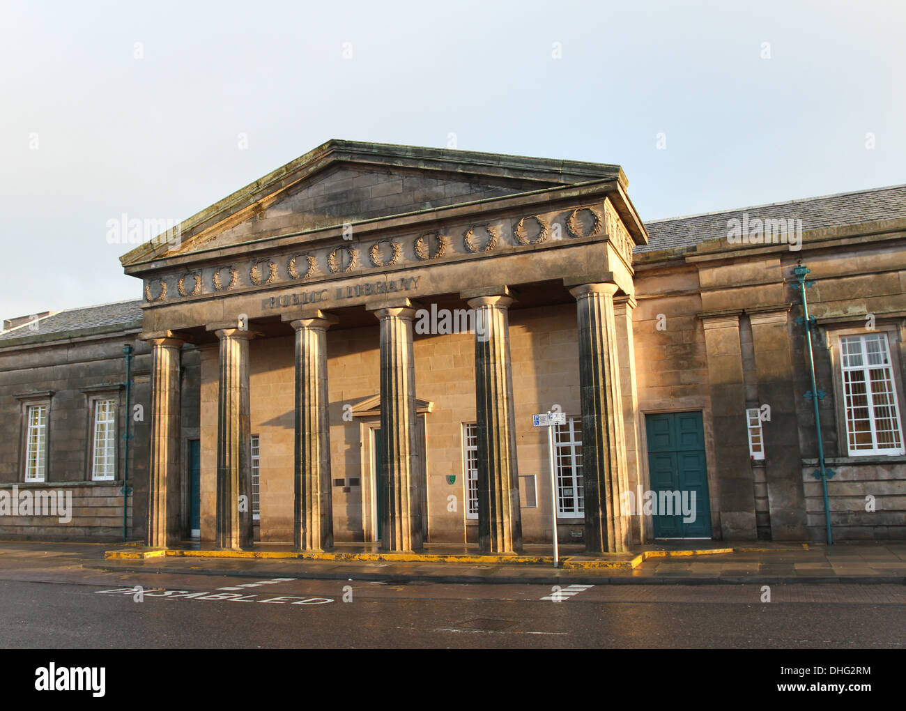 Exterior of Inverness public library Scotland November 2013 Stock Photo ...