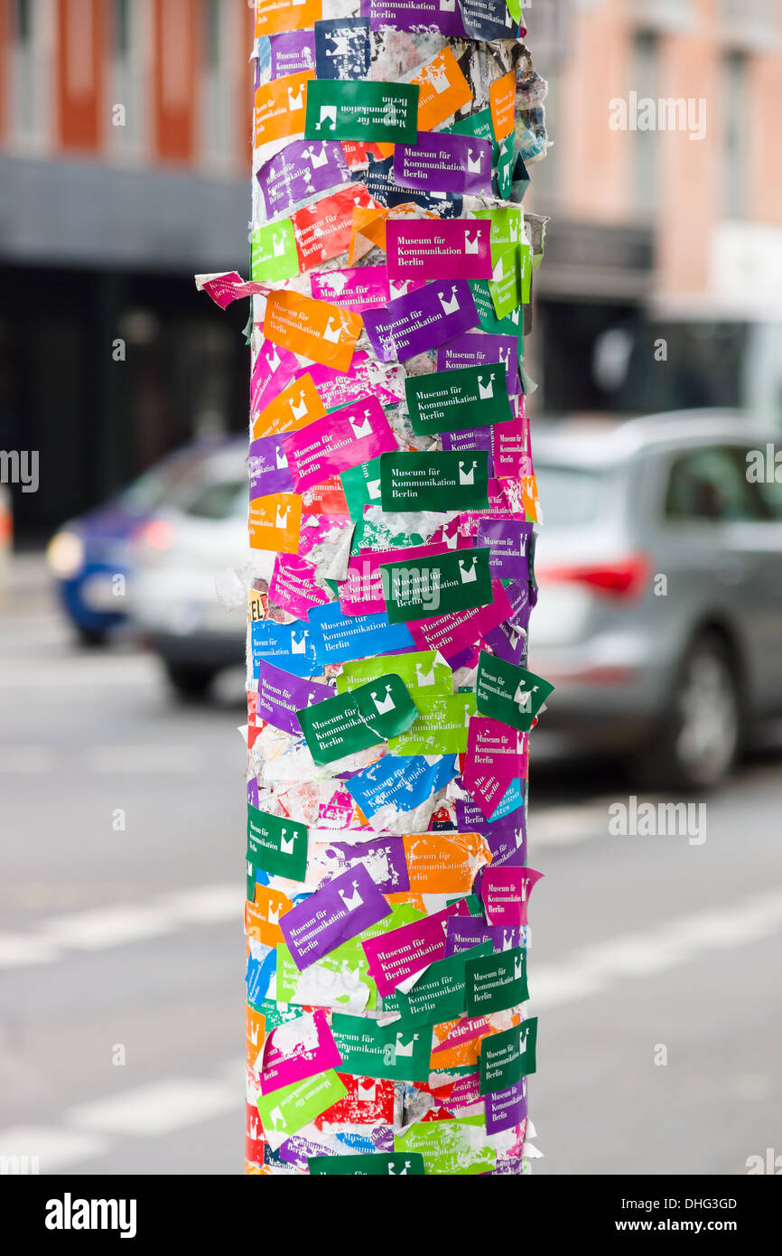 BERLIN - NOVEMBER 01: An unusual advertising "Museum of Communication ...