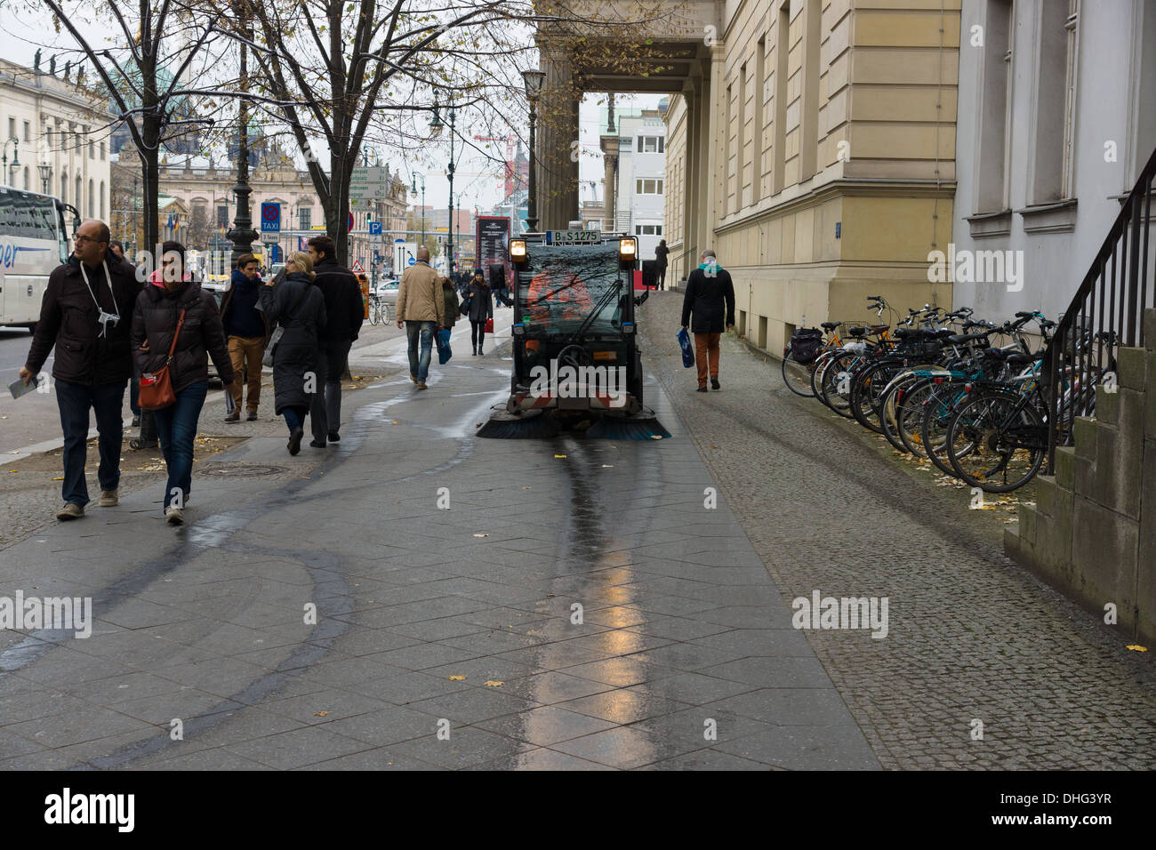 Cleaning the streets. Berlin Stock Photo - Alamy