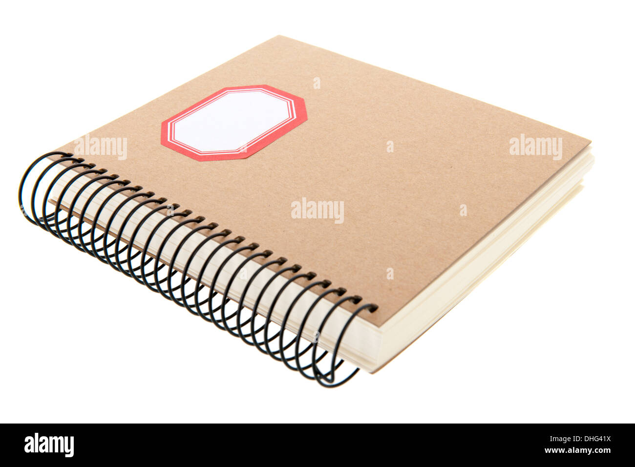 paper notebook isolated over white background Stock Photo - Alamy