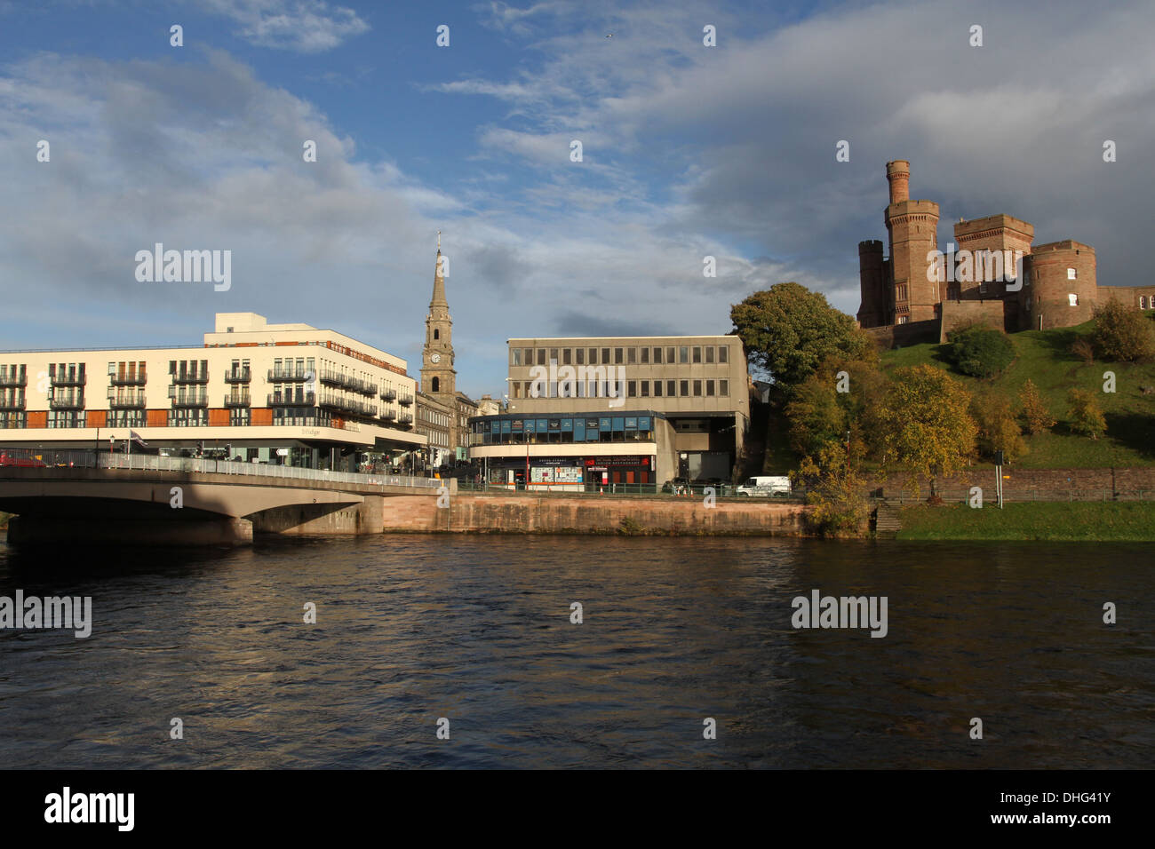 Inverness Castle and River Ness Scotland November 2013 Stock Photo - Alamy