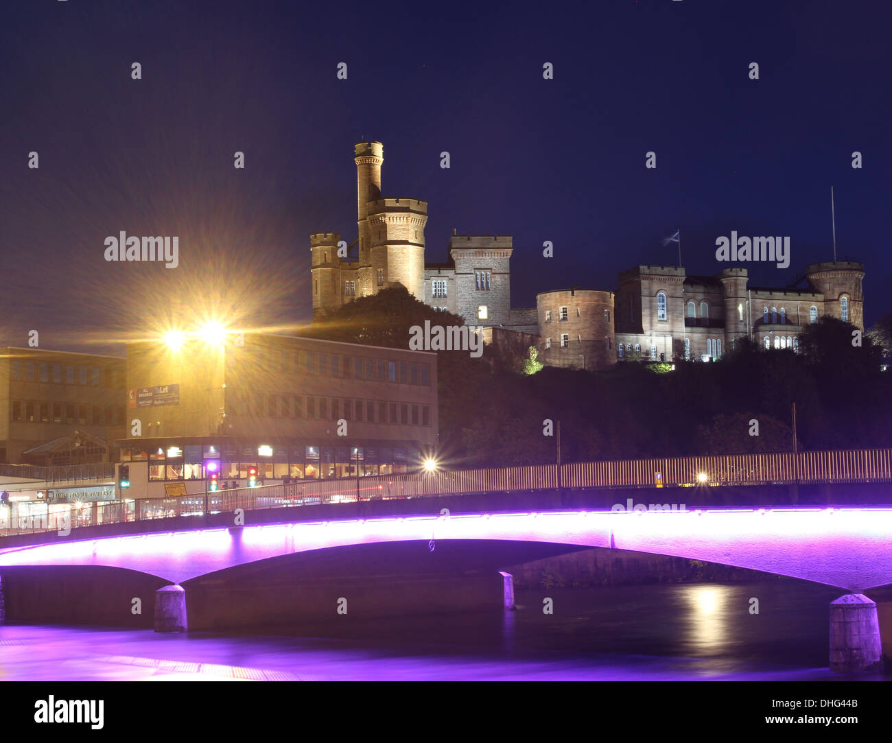 Inverness castle by night Scotland November 2013 Stock Photo - Alamy