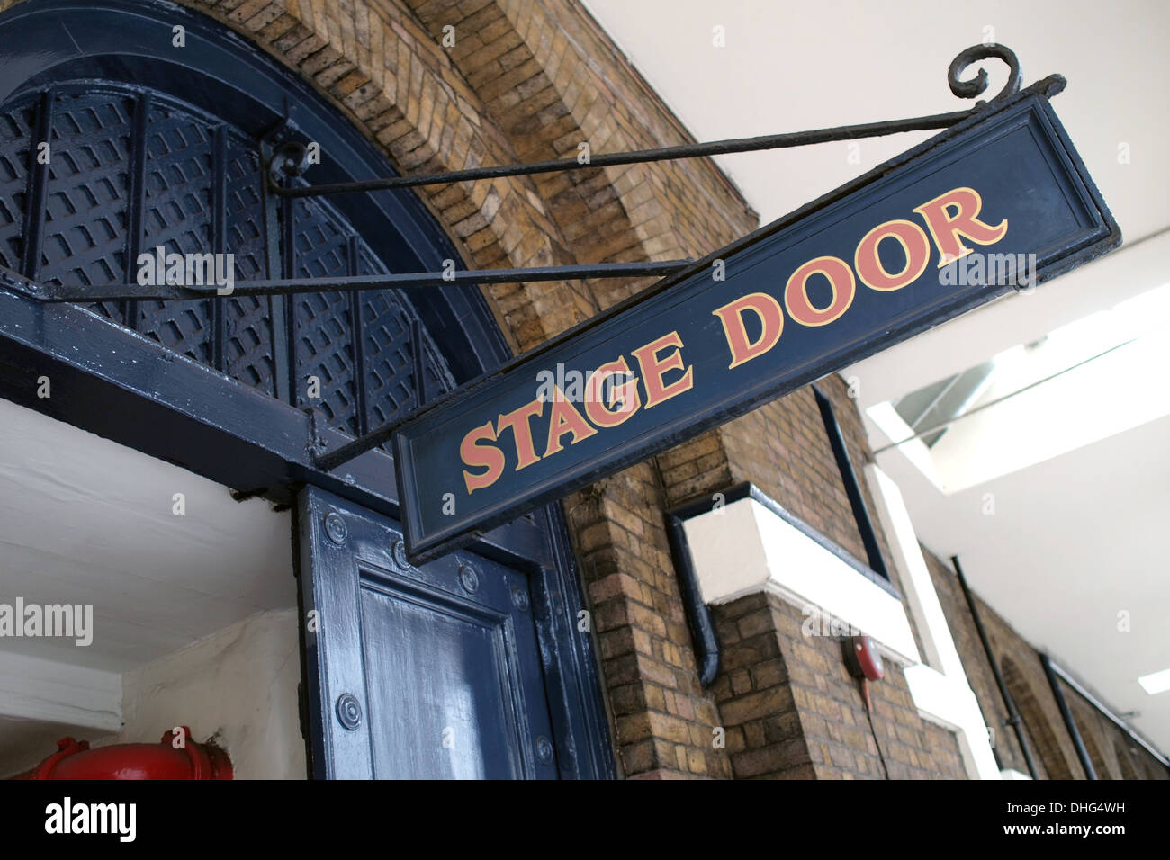 STAGE DOOR theatre sign in London's West End Stock Photo - Alamy