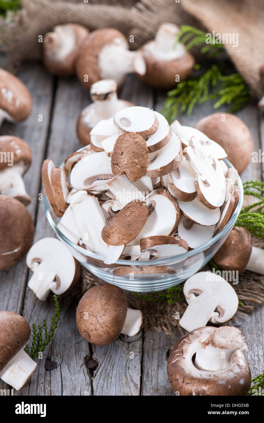 Closeup shot edible mushrooms hi-res stock photography and images - Alamy