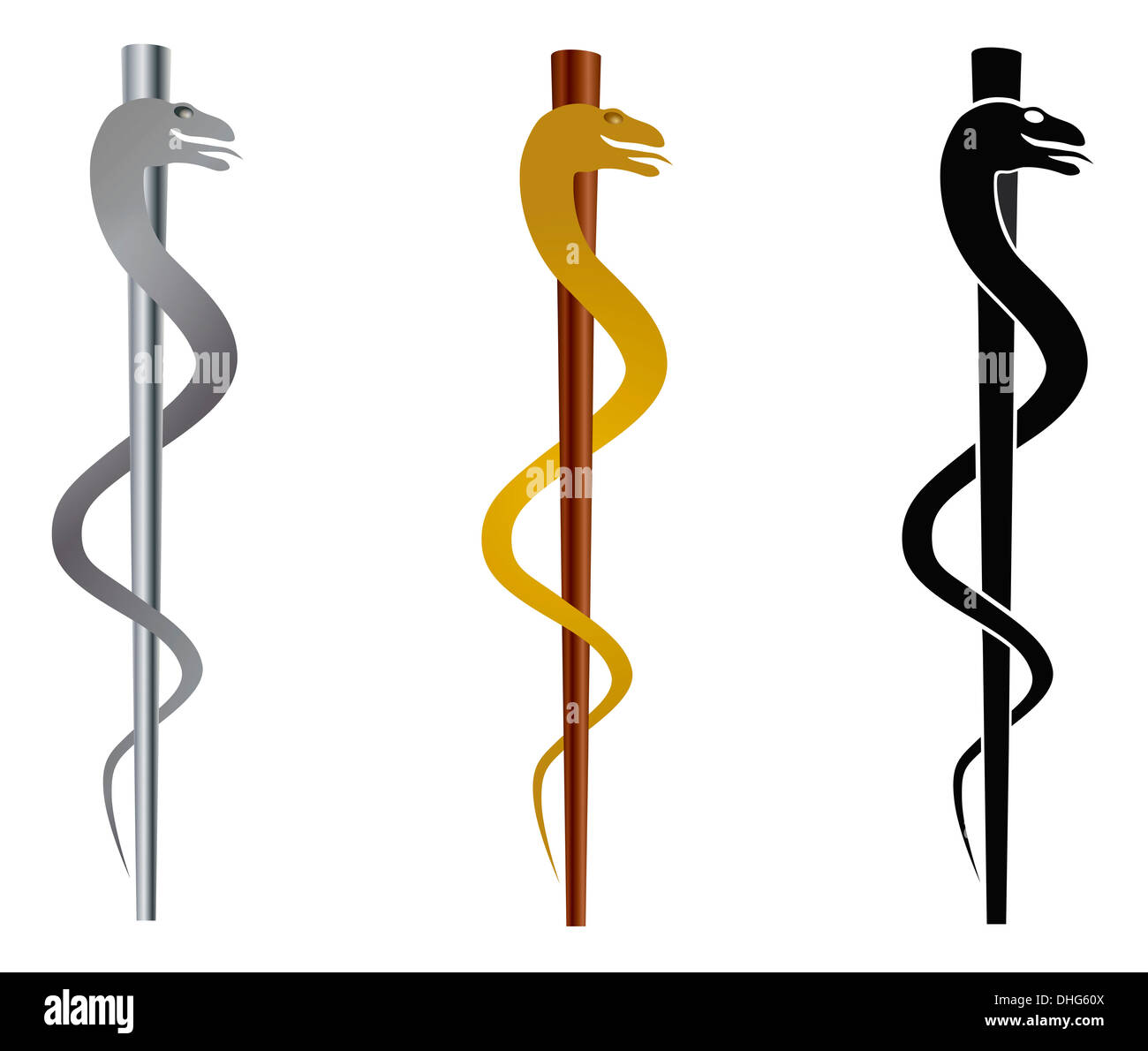 Rod of asclepius hi-res stock photography and images - Alamy