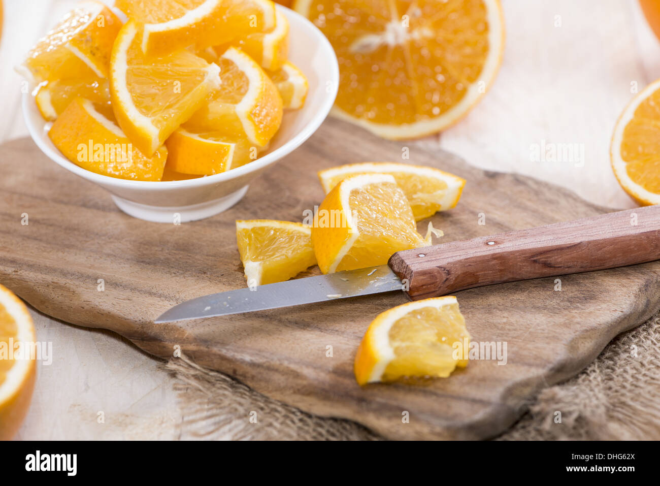 Pieces of orange hi-res stock photography and images - Alamy