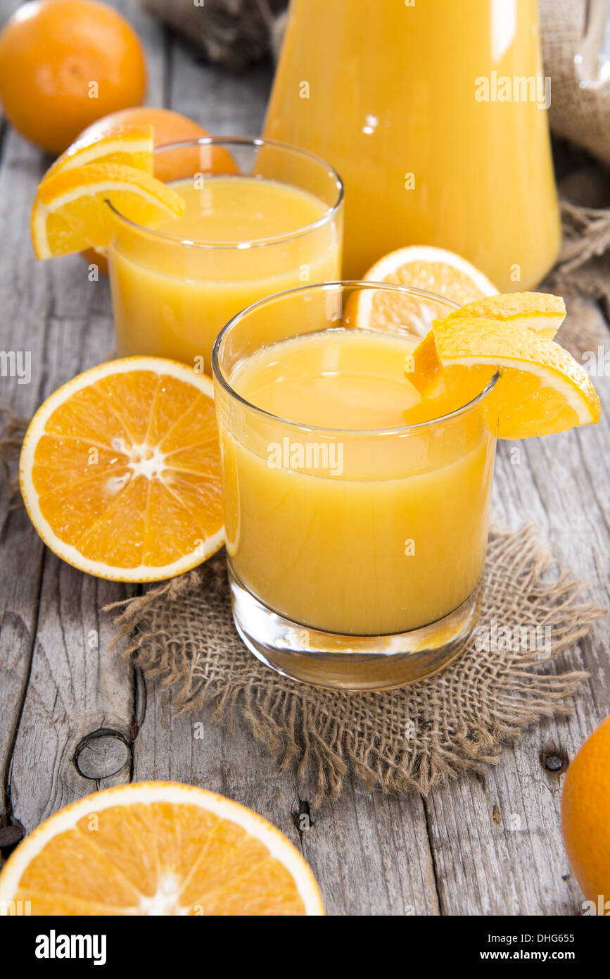 Orange Juice (with fresh fruits Stock Photo - Alamy