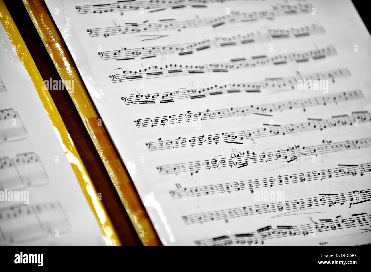 Handwritten sheet music music notes hi-res stock photography and images ...