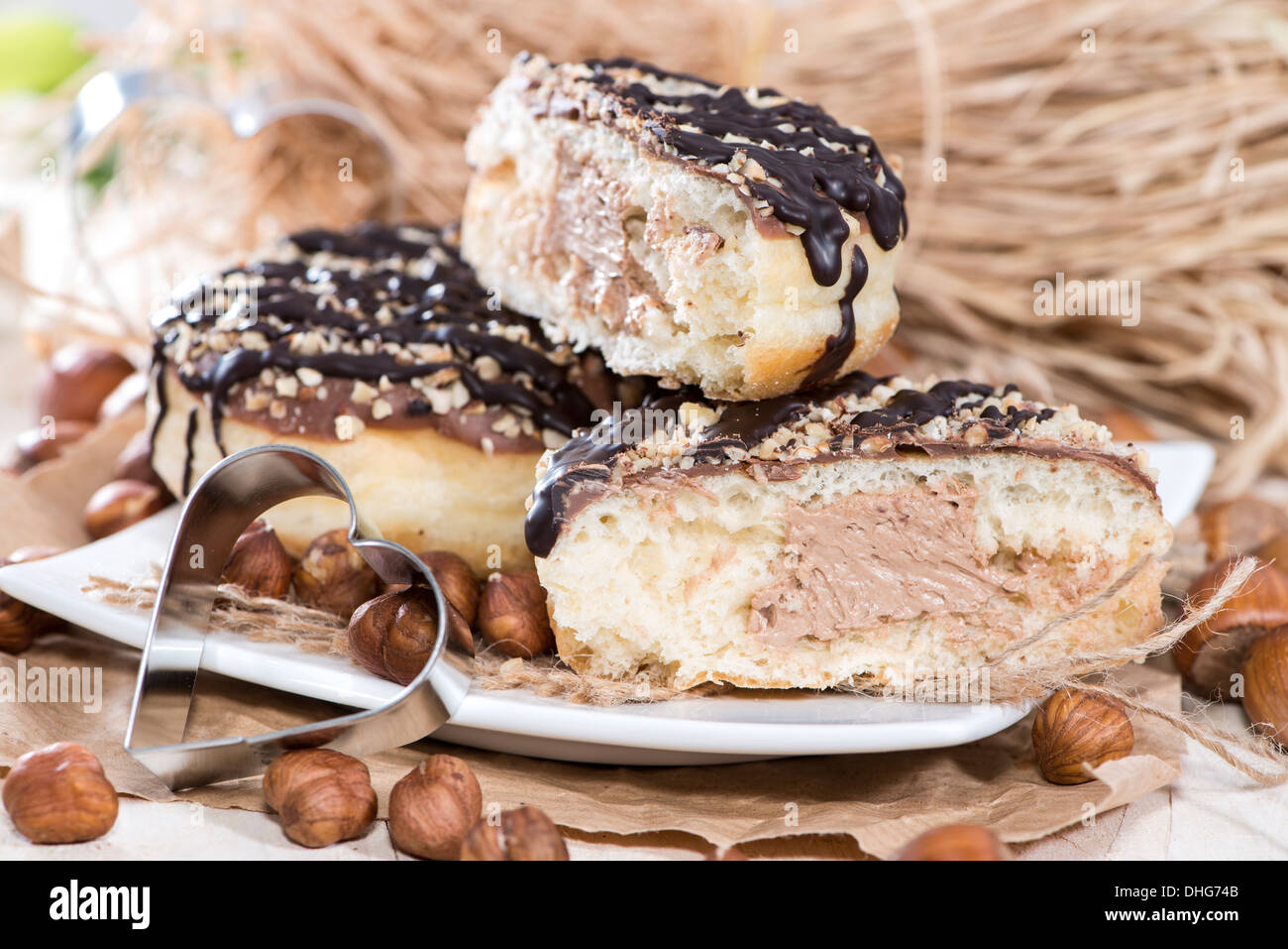 Hazelnut donuts hi-res stock photography and images - Alamy