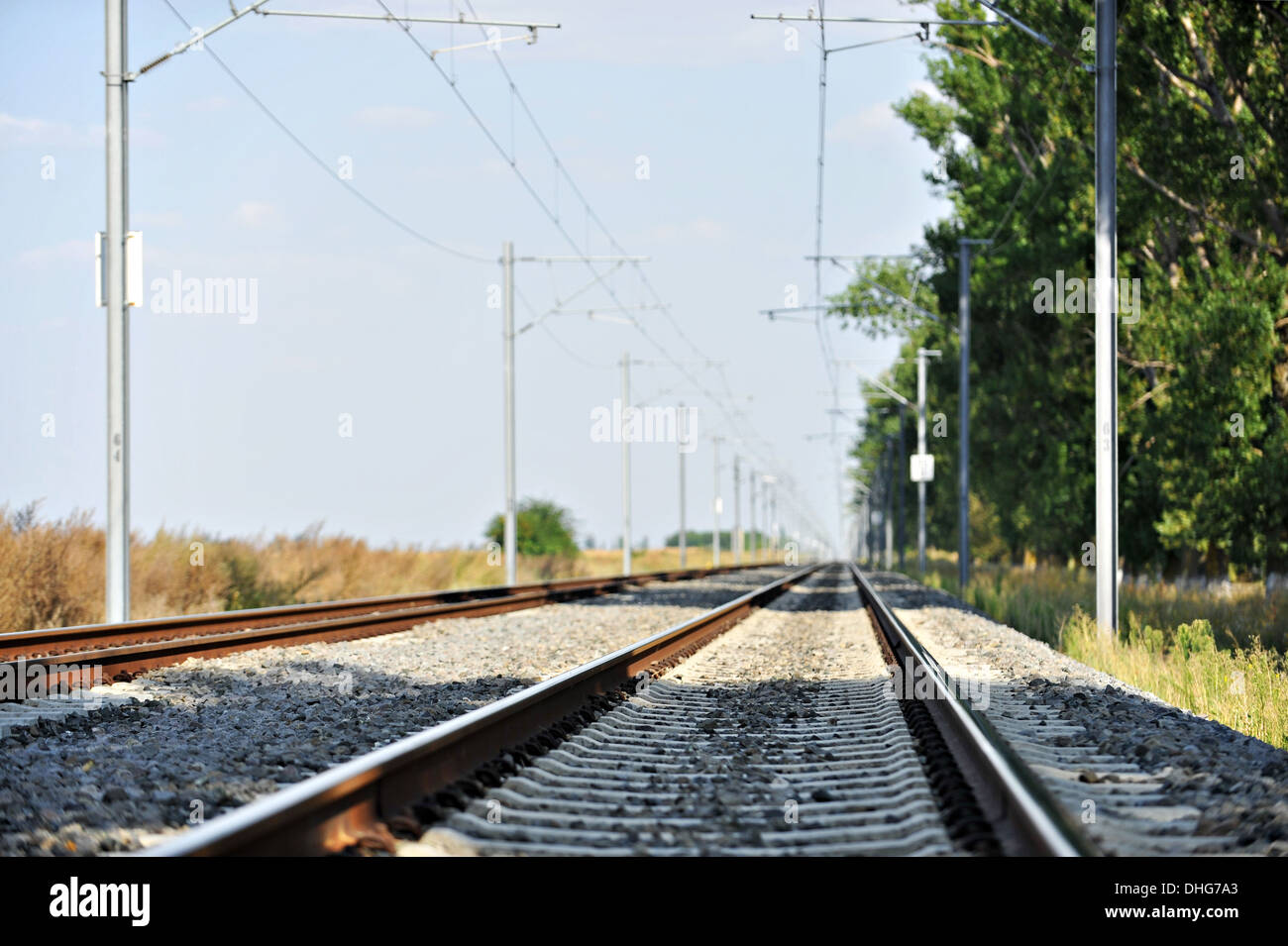 Horizontal railway tracks hi-res stock photography and images - Alamy