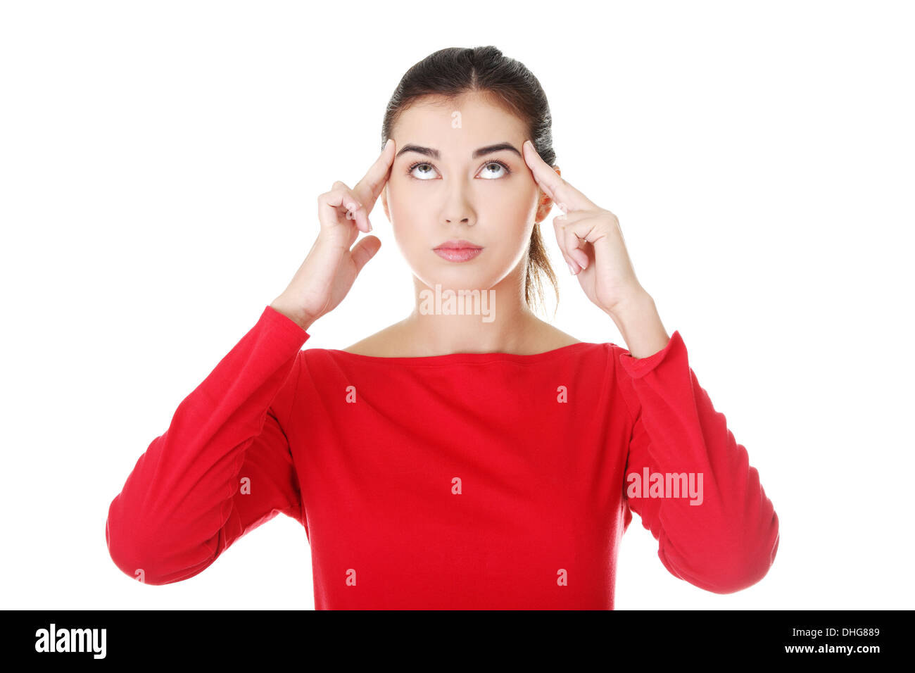 Masseur woman massage temples hi-res stock photography and images - Alamy