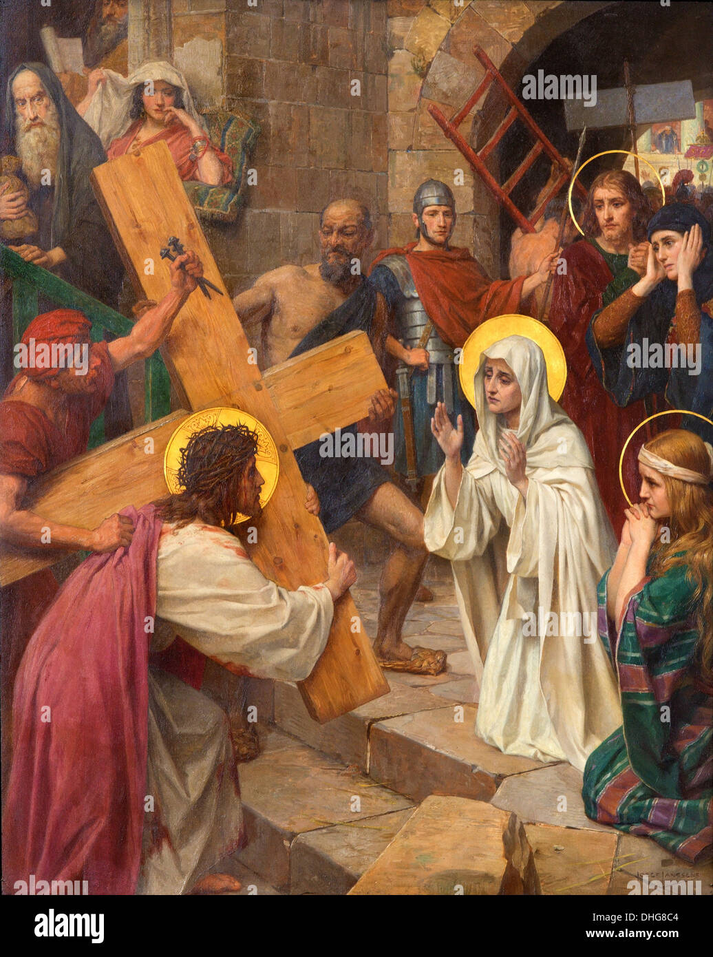 Jesus cross mary hi-res stock photography and images - Alamy