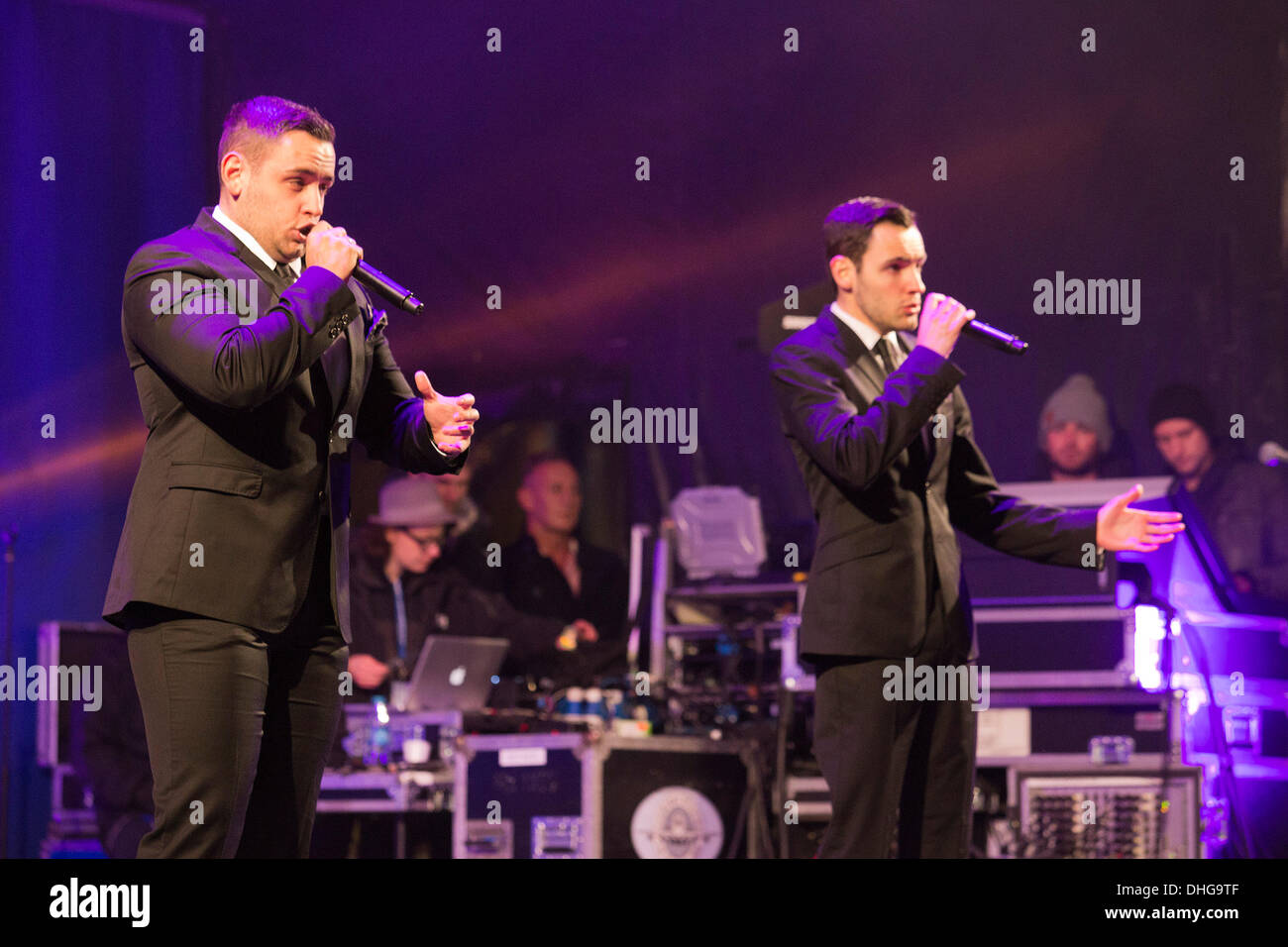 London, UK. 9 November 2013. Welsh classical singers, the brothers ...