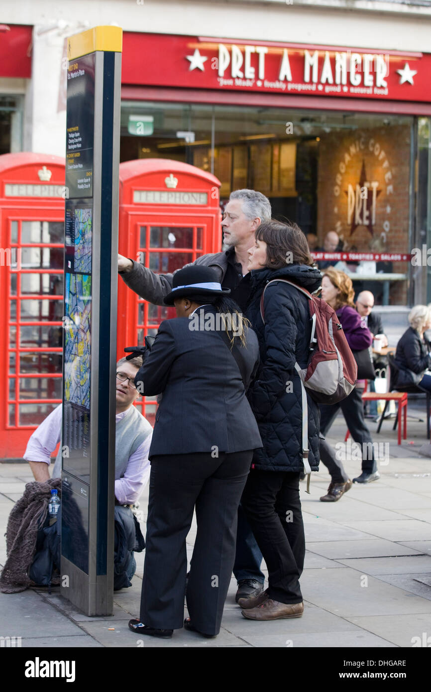 Getting help with directions hi-res stock photography and images - Alamy