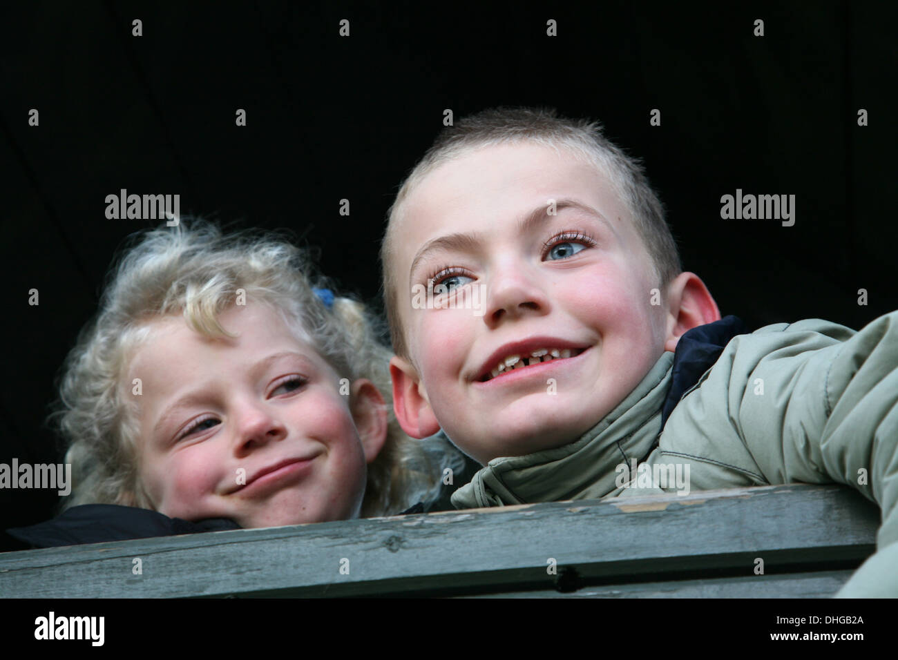 family: brother and sister: close together Stock Photo - Alamy