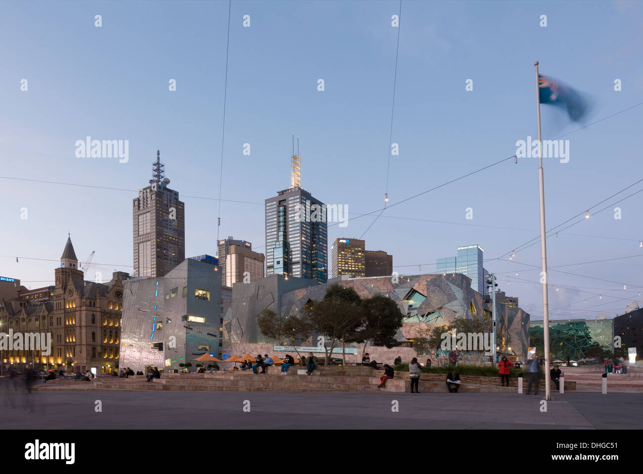 Federation square melbourne hi-res stock photography and images - Alamy