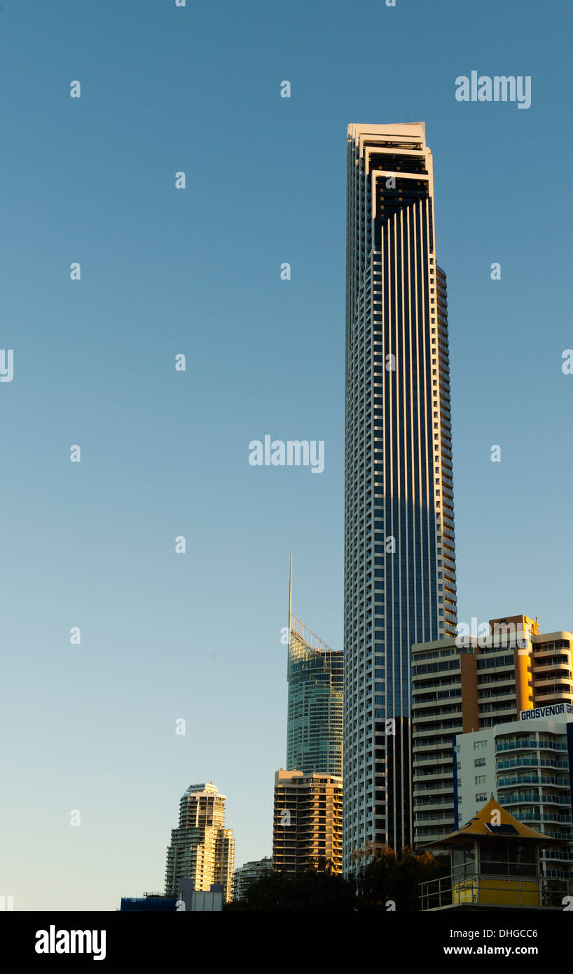 Gold Coast high rise buildings during the late afternoon Stock Photo ...