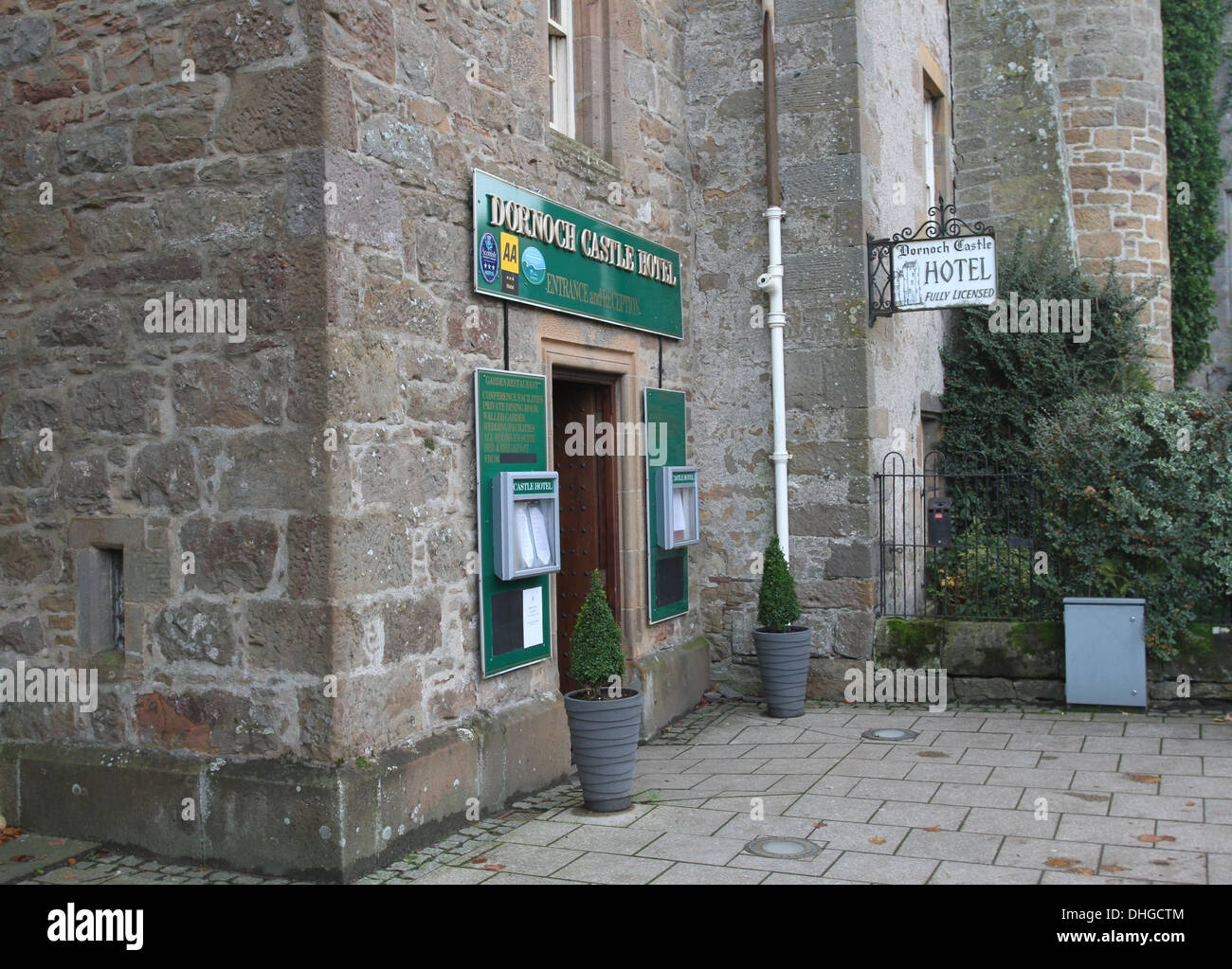 Dornoch Castle Hotel Scotland November 2013 Stock Photo - Alamy