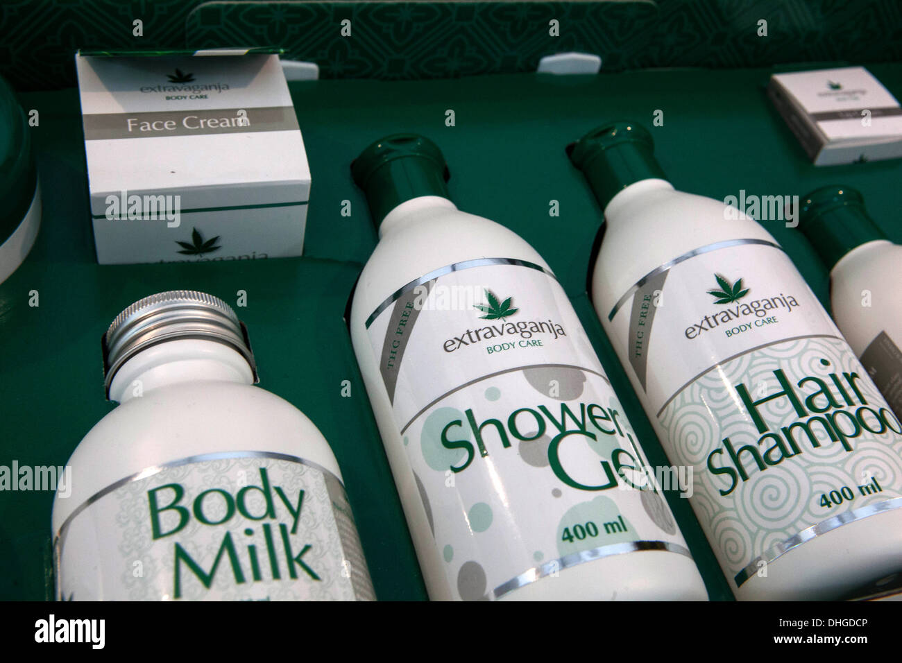 Hemp medicinal cosmetics Stock Photo - Alamy