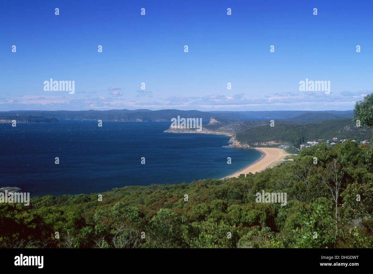 Killcare Beach and Broken Bay from Marie Byles Lookout Bouddi National ...