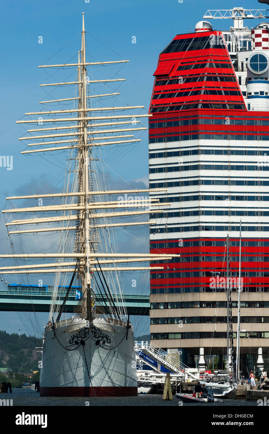 Lipstick building and ships. Gothenburg harbour. Sweden Stock Photo - Alamy