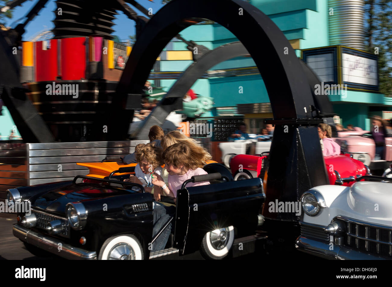 Spinning Jukebox ride at The Liseberg Amusement Park, Goteborg, Vastra-Gotaland, Sweden ...