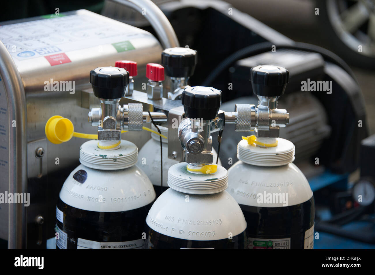 Bulk Oxygen Oxytherapy Mass decontamination O2 Stock Photo - Alamy