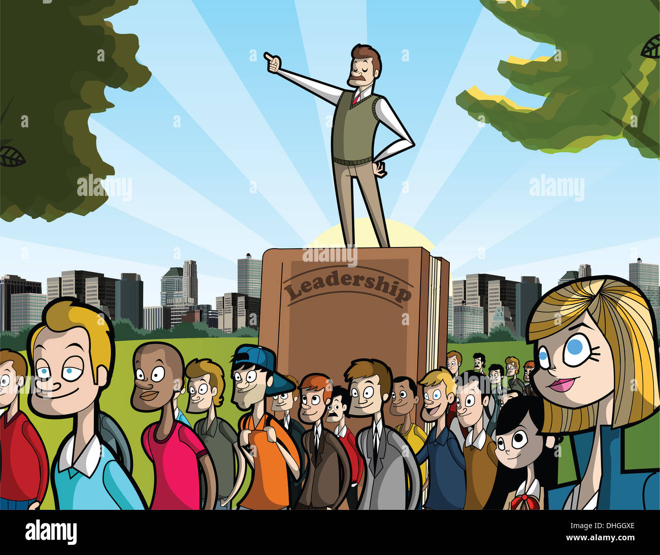 Leadership illustration hi-res stock photography and images - Alamy