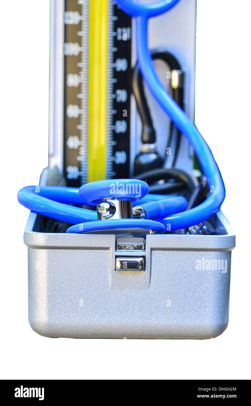 Blood pressure on white background Stock Photo - Alamy