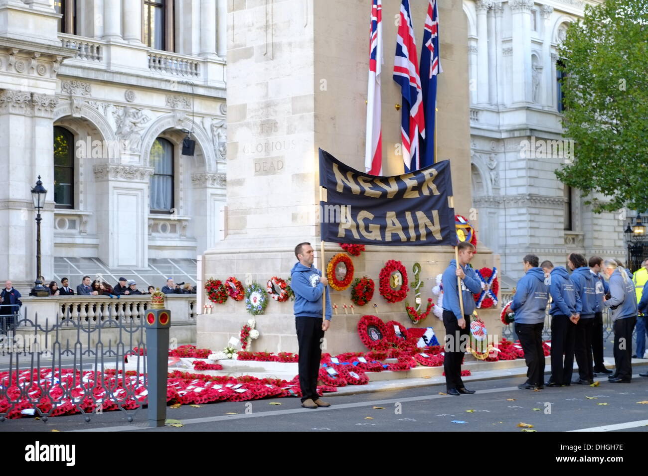 veterans for peace march on remembrance sunday in London Stock Photo ...