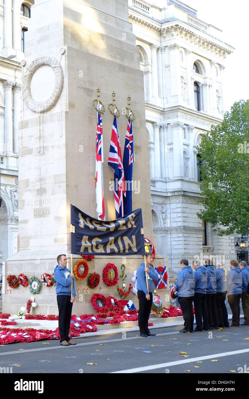 veterans for peace march on remembrance sunday in London Stock Photo ...