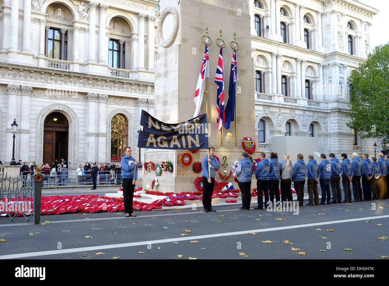 veterans for peace march on remembrance sunday in London Stock Photo ...