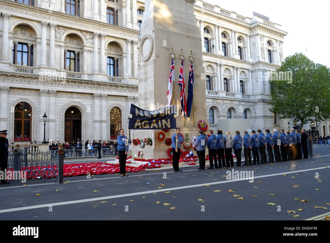 veterans for peace march on remembrance sunday in London Stock Photo ...