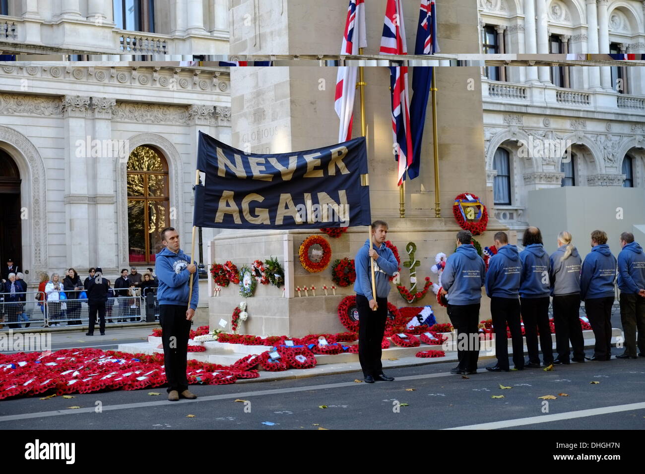 veterans for peace march on remembrance Sunday in London Stock Photo ...