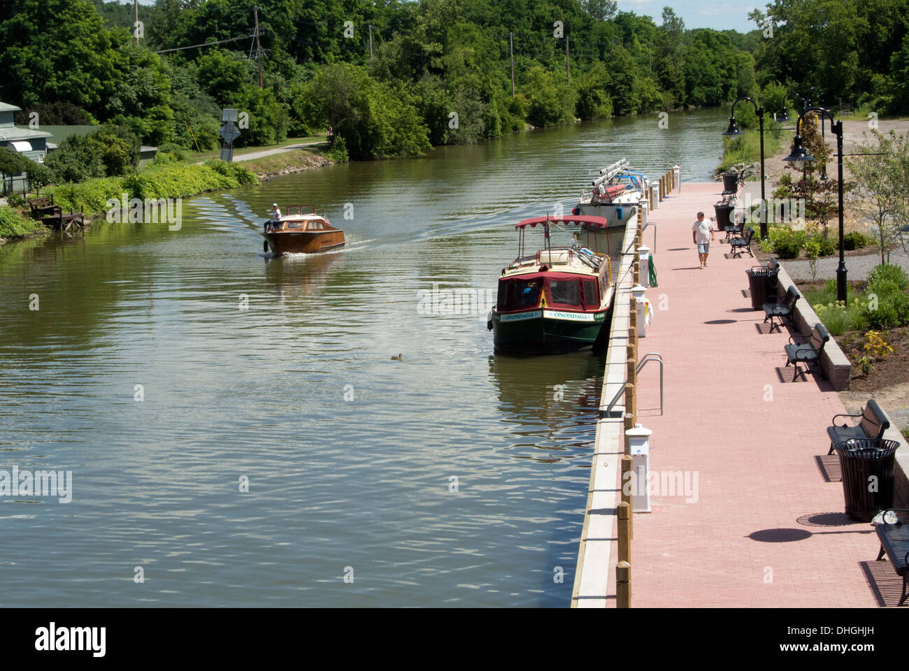 Fairport NY, Erie canal Stock Photo - Alamy