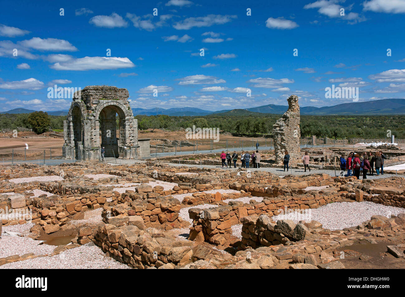 Roman ruins of Caparra with Arch Cuadrifronte and terms, Guijo de ...