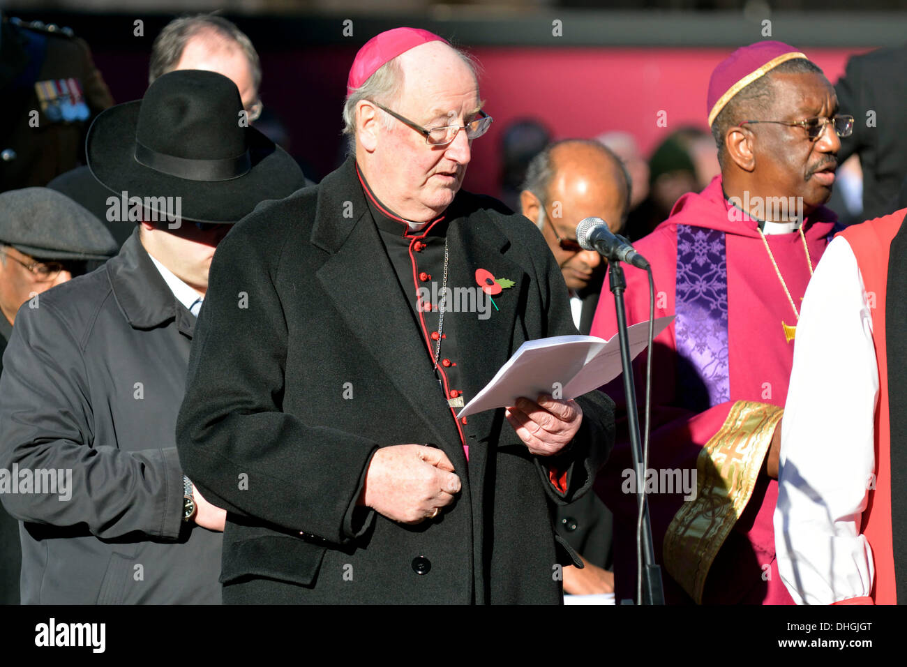Bishop Terence Brain, the Roman Catholic Bishop of Salford reads The ...