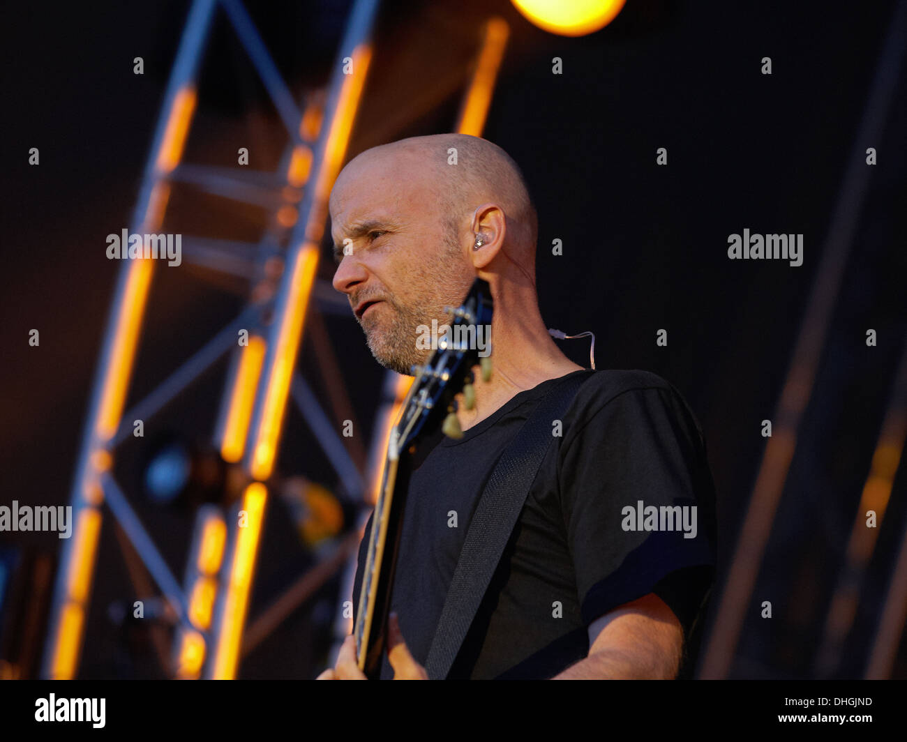 Moby in concert, Moby live on stage Stock Photo - Alamy