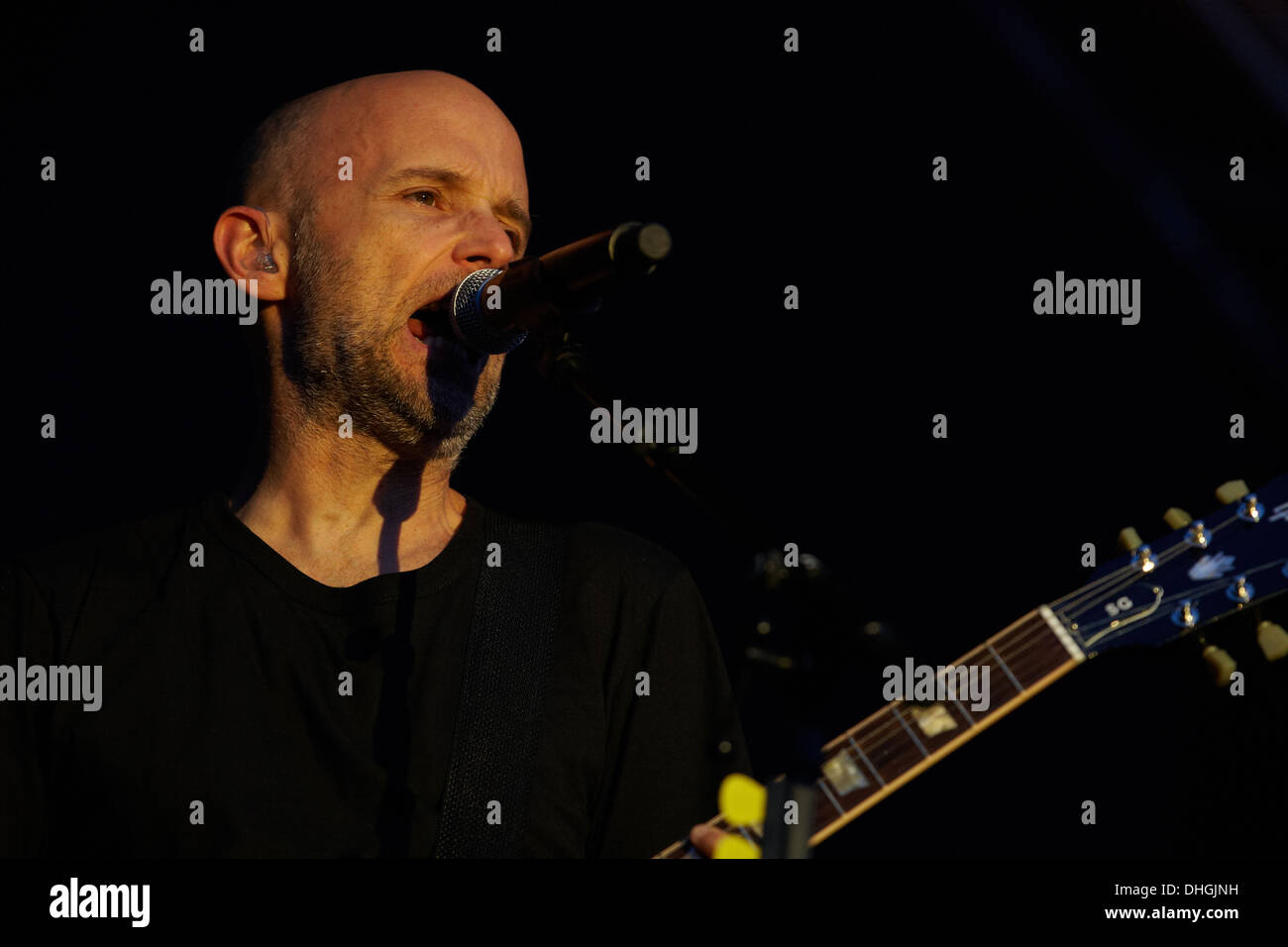 Moby in concert, Moby live on stage Stock Photo - Alamy