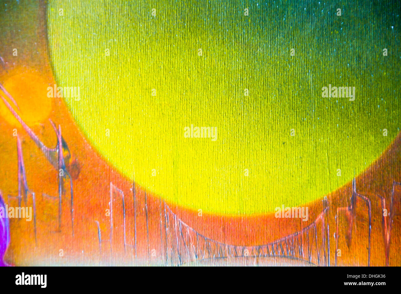 defocus of public art painting from water color Stock Photo - Alamy