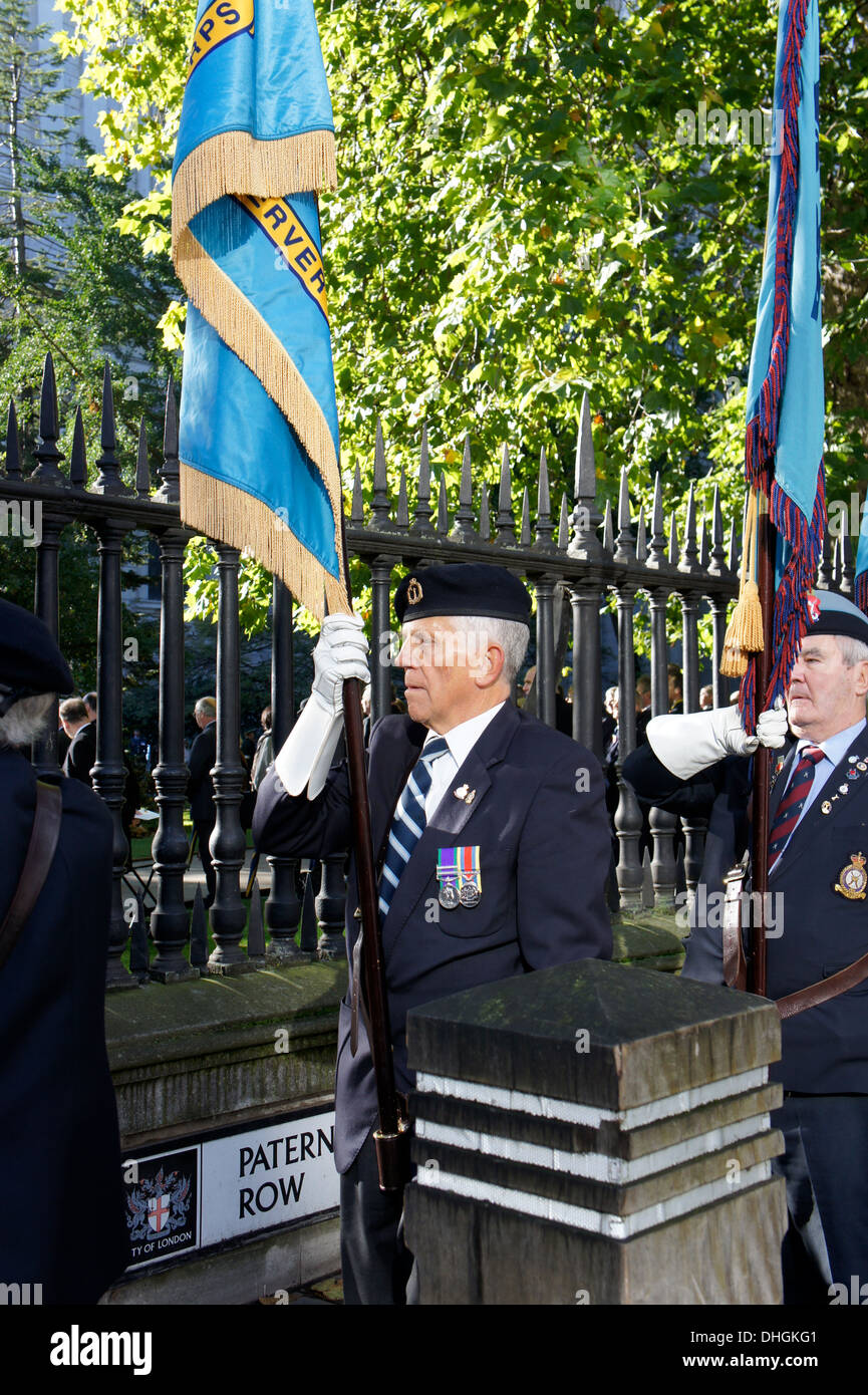 Royal british legion parade flags hi-res stock photography and images ...